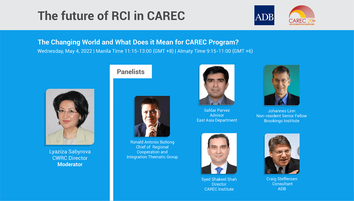 CAREC Secretariat’s First Face-to-Face Regional Consultation Focused on the Future of RCI in ...