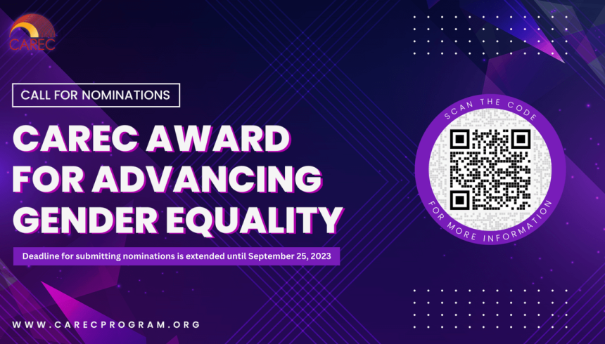 CAREC Award for Advancing Gender Equality - 2023 | CAREC Program