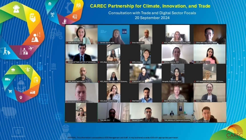 Virtual Consultation on the Azerbaijan COP29 Proposal for the CAREC Partnership for Climate ...