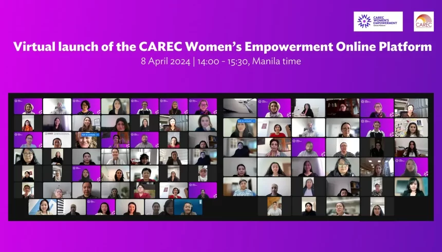 ADB-supported CAREC Program launches online community to empower women | CAREC Program News
