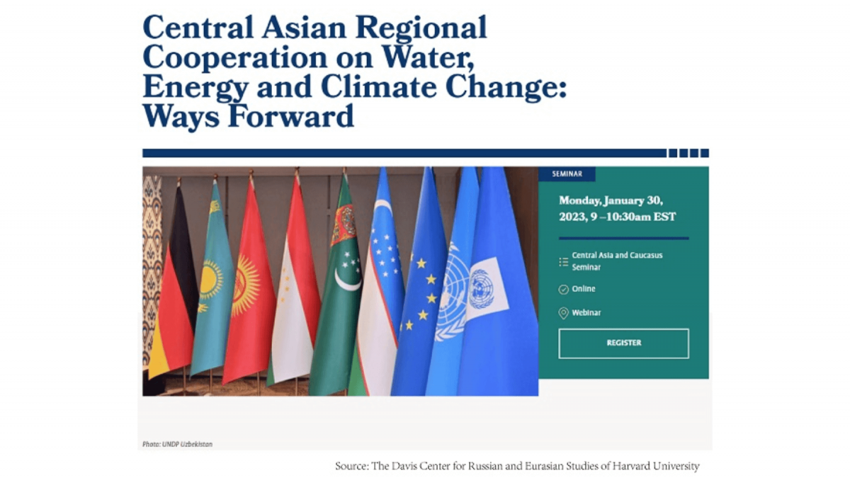 Water Infrastructure in Central Asia: Promoting Sustainable Financing ...